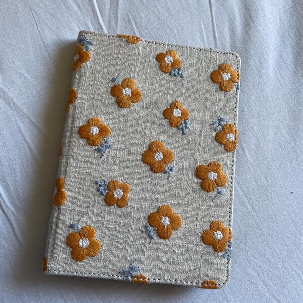 Sunflower Embroidery Kindle Case, Personalization Kindle Case, All New ...