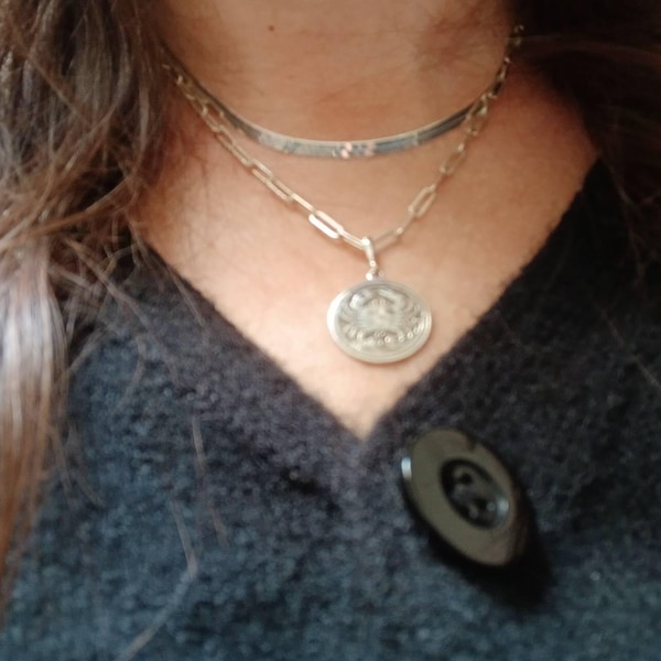 Valac Sigil Necklace – Serpent Spirit Amulet – Occult Knowledge Pendant ...