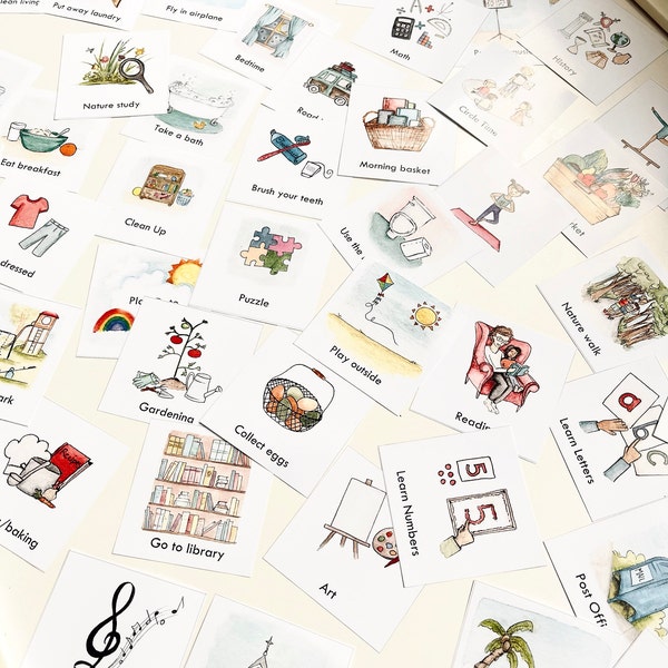 Editable Daily Rhythm Cards and Visual Schedule - Etsy