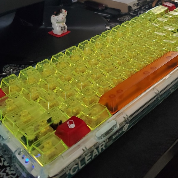 Clear Keycaps Set Blank Keycap Backlit Keycaps Cherry Keycaps ...