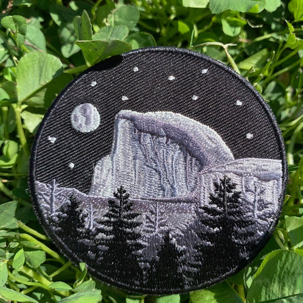 Yosemite - Half Dome Patch - 3" Circle Iron on Explorer Embroidered ...
