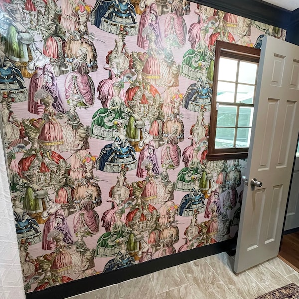 Marie Antoinette Rococo Wallpaper With Old Fashioned Dress, French ...