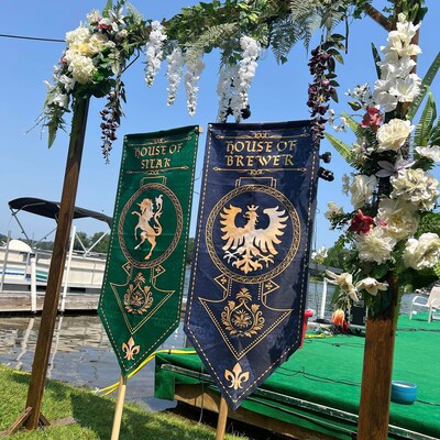 Customizable Big Size Medieval Style Family Pennants - Etsy