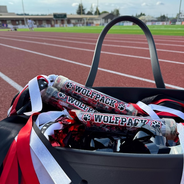 Custom Glitter/confetti-filled Spirit Stick; Football Games, Cheer ...