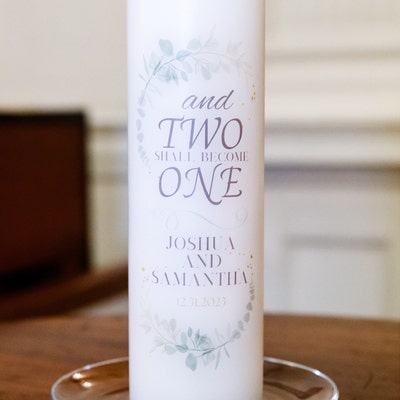 Personalized Wedding Candle Wedding Favors, Wedding Table Centerpiece ...