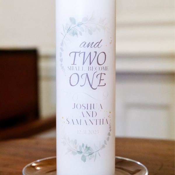 Personalized Blue Floral First Communion Candles Custom First Communion ...