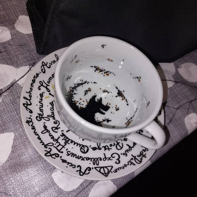 Grim Tea Cup & Saucer Divination Spells - Etsy