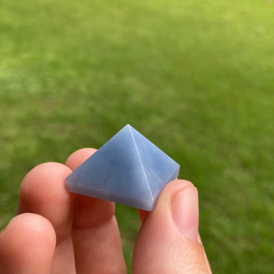 Angelite PYRAMIDS Crystal Pyramids Healing Pyramids Stones for Grids ...