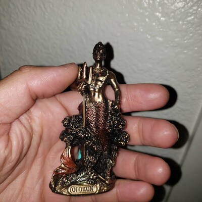 Vintage Olokun Mini Statue Small Orisha of Water, Health, and Wealth - Etsy