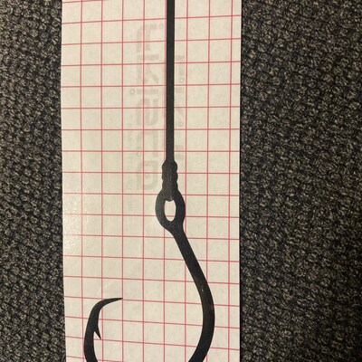Hanging Fishing Hook Decal, Car Decal, Fishing Gift for Men, Fishing ...