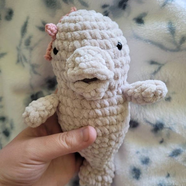 PATTERN/INSTRUCTIONS Manatee, Amigurumi Pattern, Manatee Pattern ...