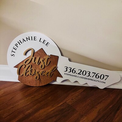 Just Sold House Shaped Sign, House Sign With LOGO, Sold Sign for ...