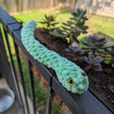 Crochet PATTERN Snake Keychain No Sew Amigurumi Tutorial PDF - Etsy