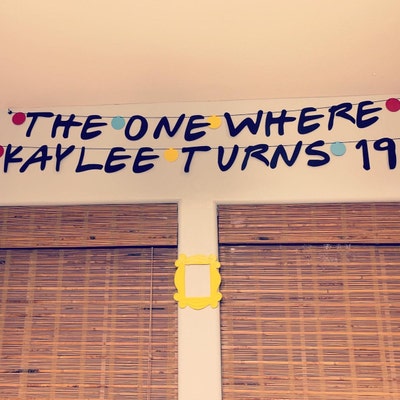 Friends Theme Party . Friends Theme Banner . Friends Birthday Party ...