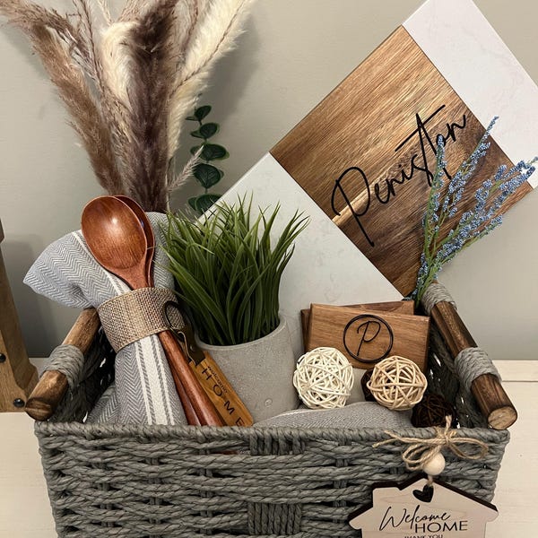 Custom Closing Gift Basket (small) | Realtor Closing Gift ...