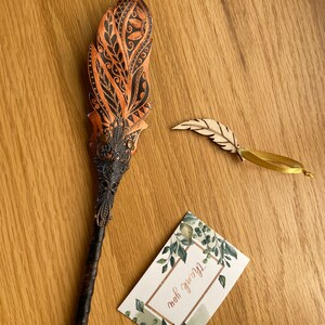 Black Ballpoint Pen, Fantasy Pen, Feather Steampunk Pen, Magical Pen ...