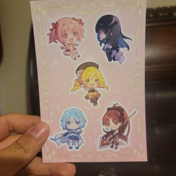 4x6" Madoka Magica Sticker Sheet - Etsy