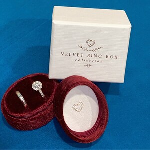 VELVET RING Box IVORY Wedding Rings Box French Ring Box | Etsy