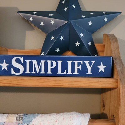 Single Word Blocks Country Shelf Sitter Wood Sign Choose Any 1 Great ...