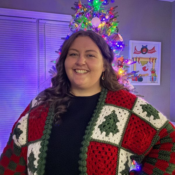 Christmas Crochet Cardigan Pattern: PDF Crochet Cardigan Pattern, Holiday Sweater, Size ...