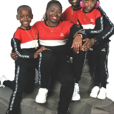Family Matching Sweatsuits, Matching Family Red Tracksuits, Matching ...