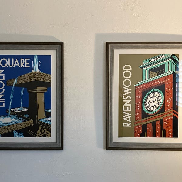 Chicago Poster | Chicago Neighborhood | Chicago City | Chicago Retro ...