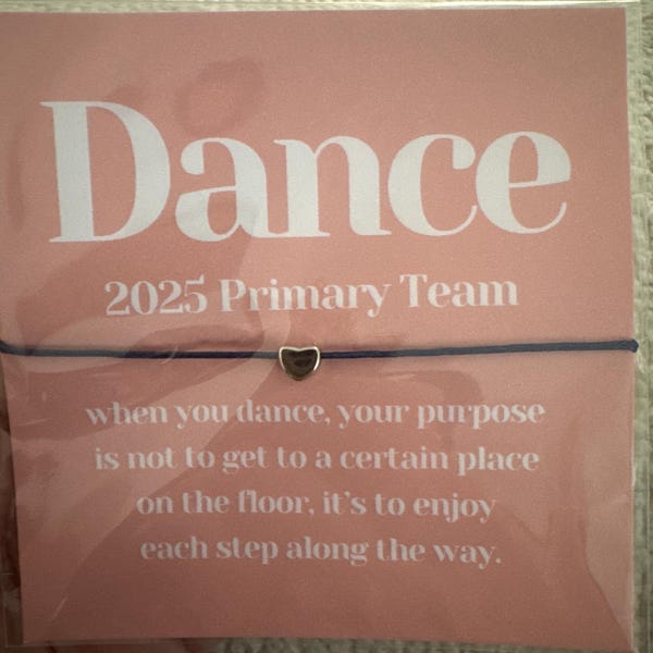 Personalized Dance Class Gifts Dance Wish Bracelets Dance School ...