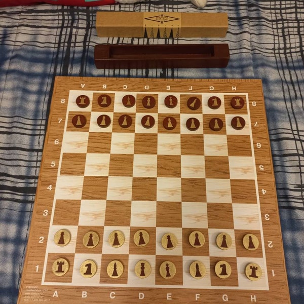 Rustigo Portable,roll Up,travel Backgammon and Chess/distressed Blue ...