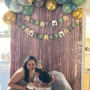 1st Birthday Hat First Birthday High Chair Banner and Hat Red and White ...