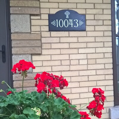 Irish Welcome Slate Sign porch Welcome Sign Irish Hand Made Slate ...