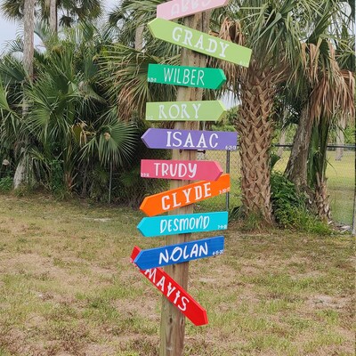 Directional Signs Destination Signs Arrow Sign Yard Destination Signs ...
