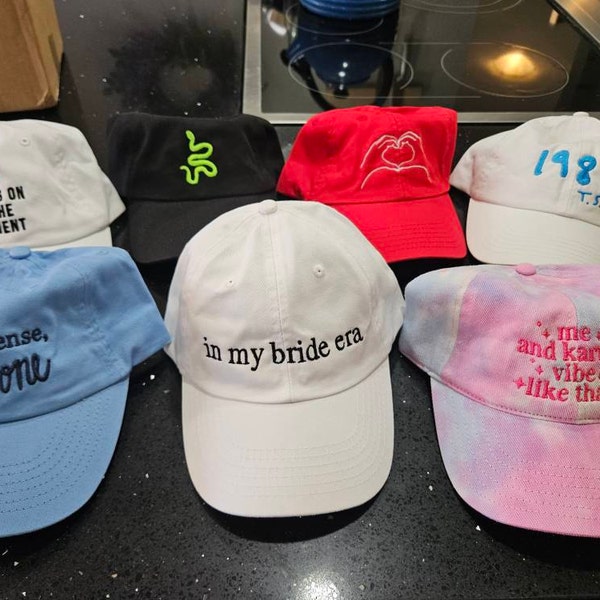 Bachelorette Party Embroidered Baseball Caps, Wife Vibes-drunk Vibes ...