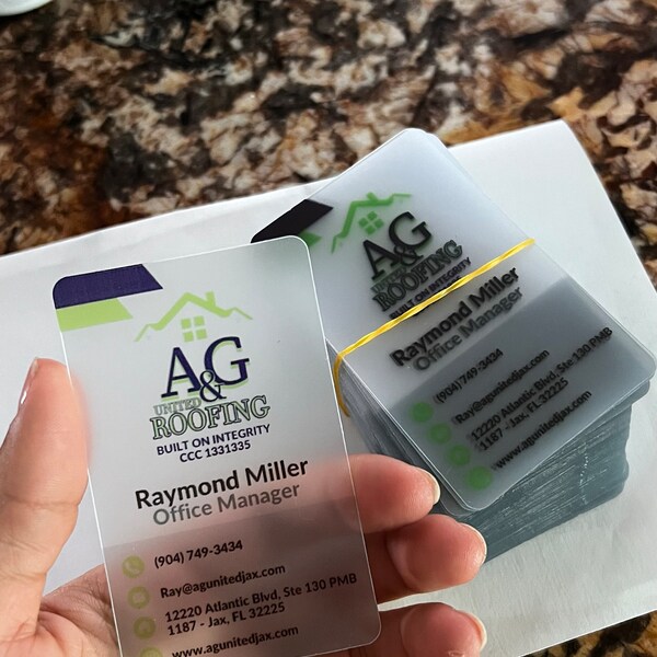 Transparent Plastic Business Cards, Luxury Clear Business Cards ...