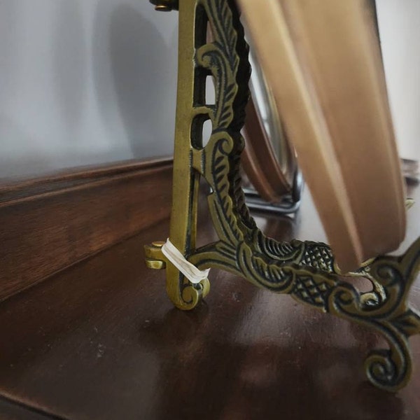 6.5" Tall GOLD TABLE EASEL Small Iron Metal Wedding Christmas Home ...
