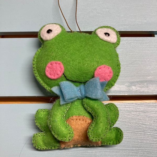 PDF Felt Frog Sewing PATTERN & Tutorial - Stuffed Animals Pattern, Hand ...