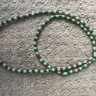 Luxury Glass 44 Inches Edan Ide Ifa Necklace With Two Ikins - Etsy