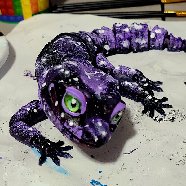 Leopard Gecko Digital .STL File for 3d Printing, Articulated Fidget ...