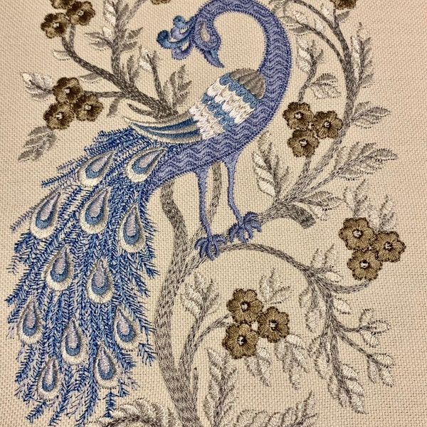 Machine Embroidery Design Peacock - 3 Sizes - Etsy