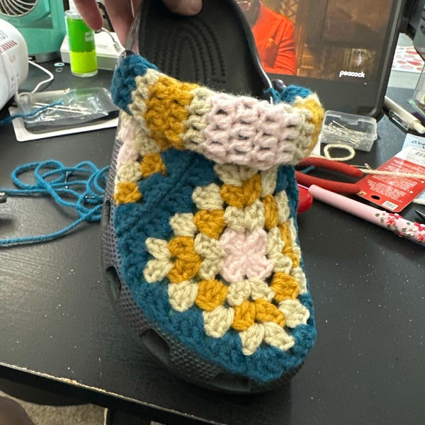Crochet Flower Puff Croc Strap Pattern, Shoe Pattern, Instant PDF ...