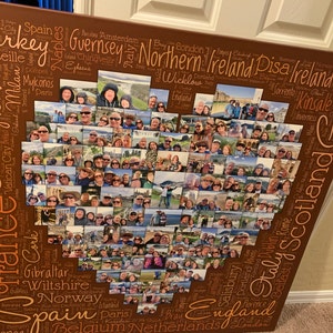 Photo Collage Canvas Print Custom Designed Very Large Extra Large ...