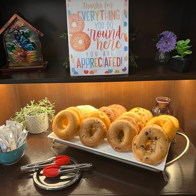 Bagel Appreciation 8x10 Printable Sign Thanks for Everything You Do ...