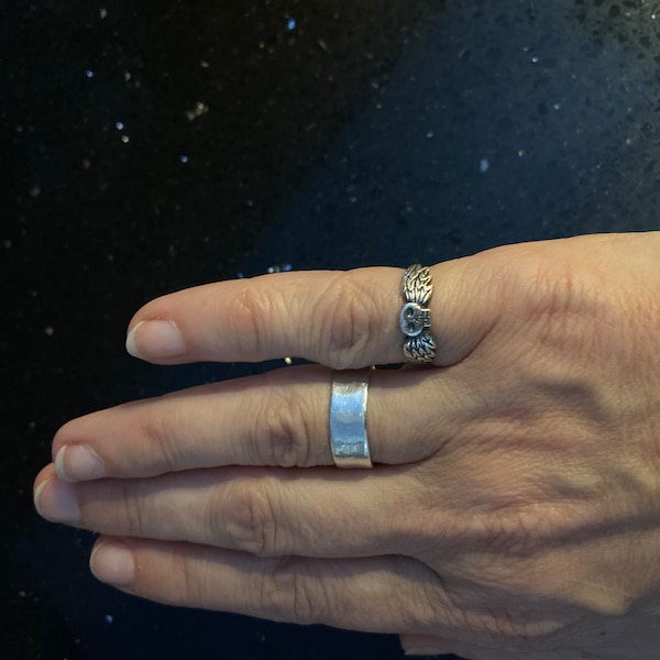 Mini Taphophile Ring in Sterling Silver Memento Mori Skull - Etsy