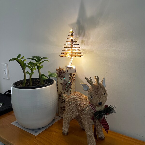 DIY 3D Christmas Tree With LED Lights - Warm&cozy Christmas Look, Set ...