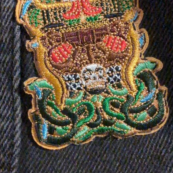 Tlaloc Embroidered Patch - Etsy