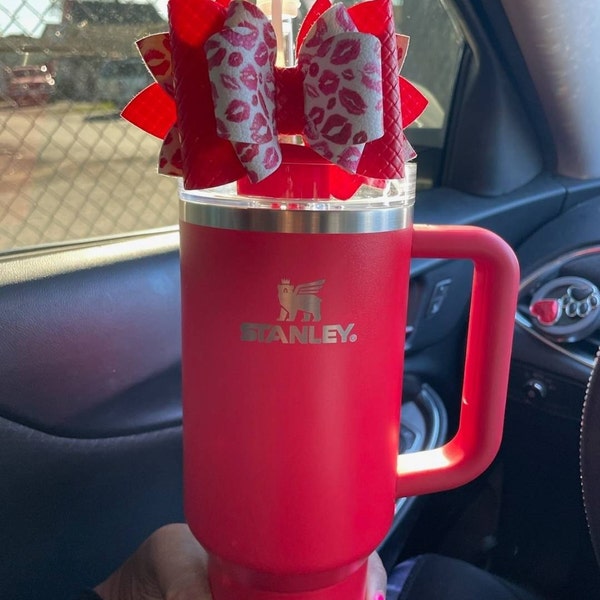 Glitter Tumbler Bow for Stanley, Straw Topper, Copper Gold Rose Gold ...