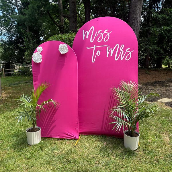 Bridal Shower Decal - Miss to Mrs Backdrop - Miss to Mrs Sticker for ...