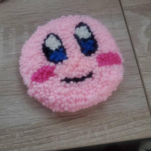 BTS Logo Hand Tufted Mirror, BTS Mirror, Purple Mirror, Punchneedle BTS ...