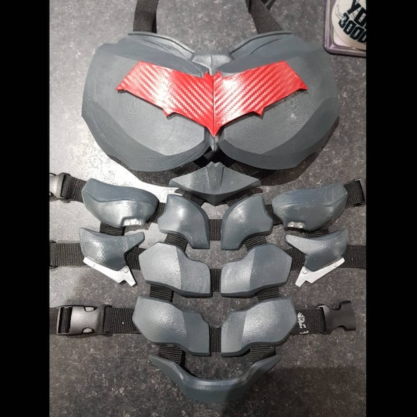 DC - Red Hood Chest and Stomach Armor With Carbon Fibre Texture ...