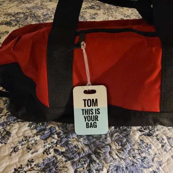 Personal Initials Luggage Bag Tags, Personalized Travel Accessories ...