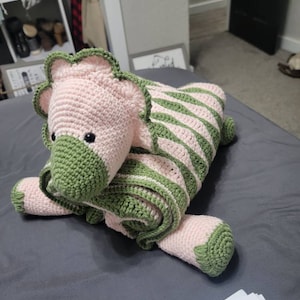 3in1 Jungle Tiger Folding Baby Blanket Crochet Pattern Pram Toy ...